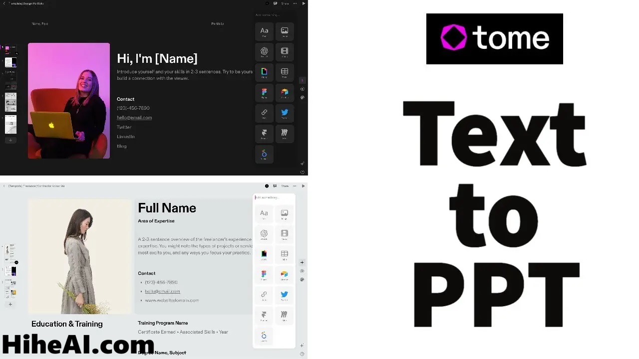 Tome AI - AI Presentation Tool and Sales Assistant - HIHEAI