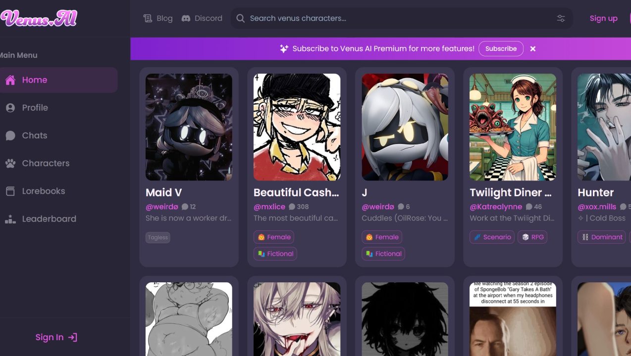 Venus AI - Roleplay Chatbot With AI Character - HIHEAI