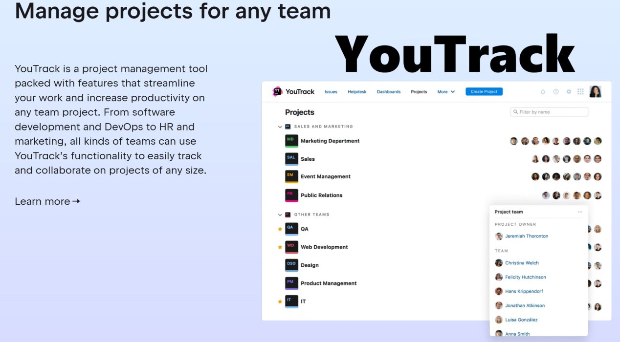 Youtrack - AI Project Management For All Your Teams - HIHEAI