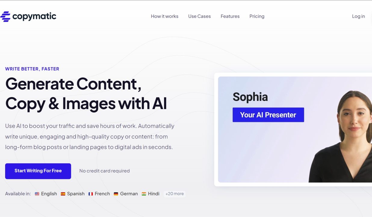 Copymatic AI - Best AI Content Writer and Copywriter - HIHEAI